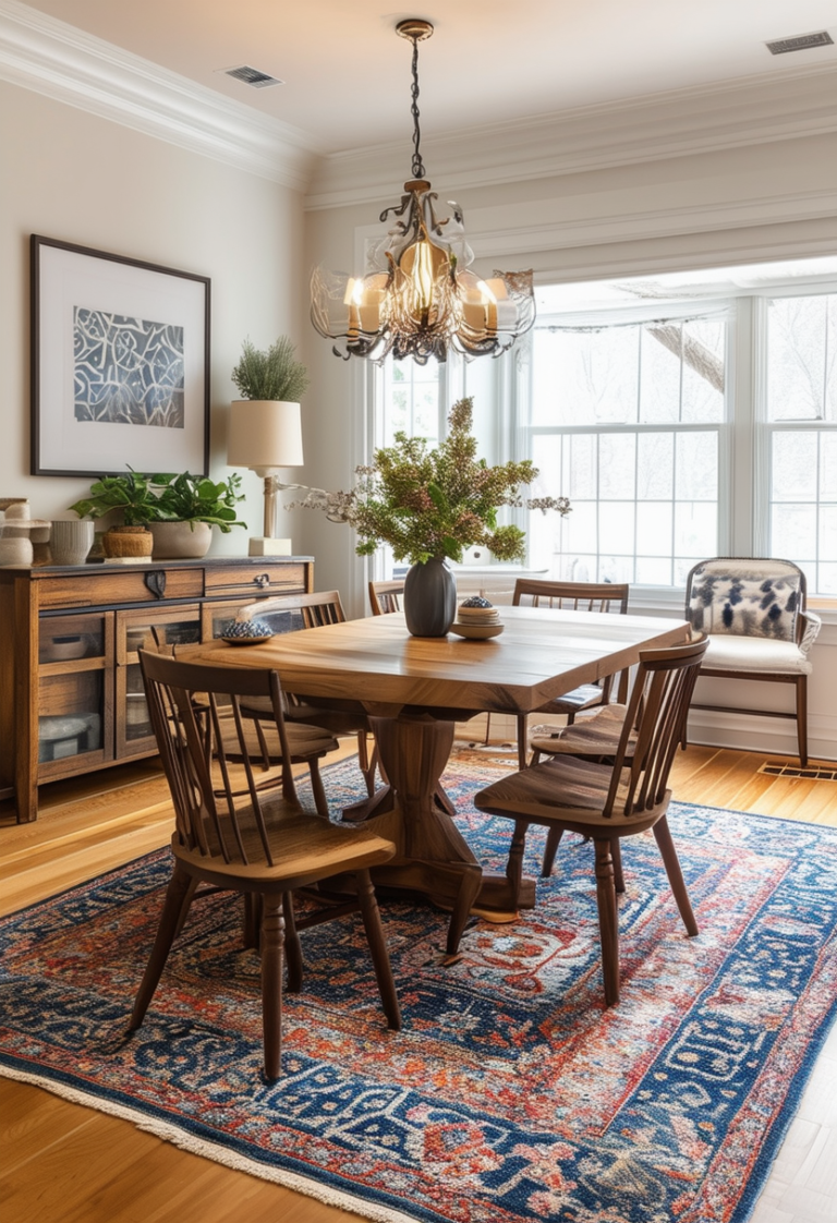 How to Use Area Rugs to Create a Focal Point in Your Dining Room ...