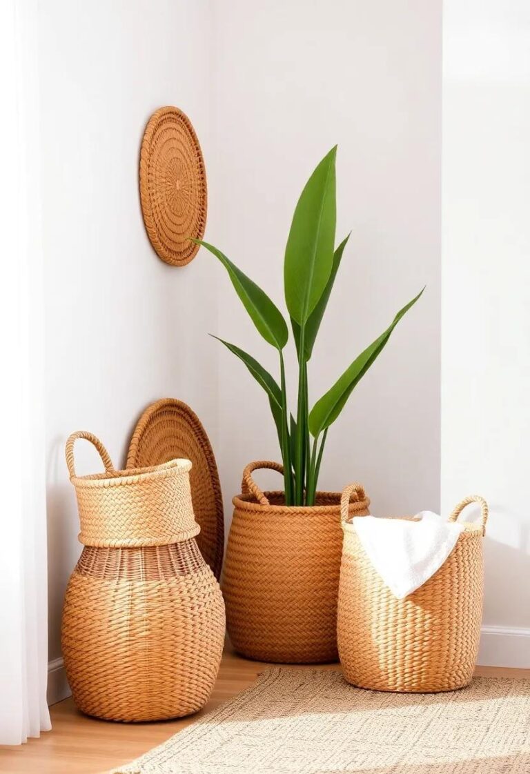 Embrace Boho Eclectic Style: Transform Your Space with Woven Baskets