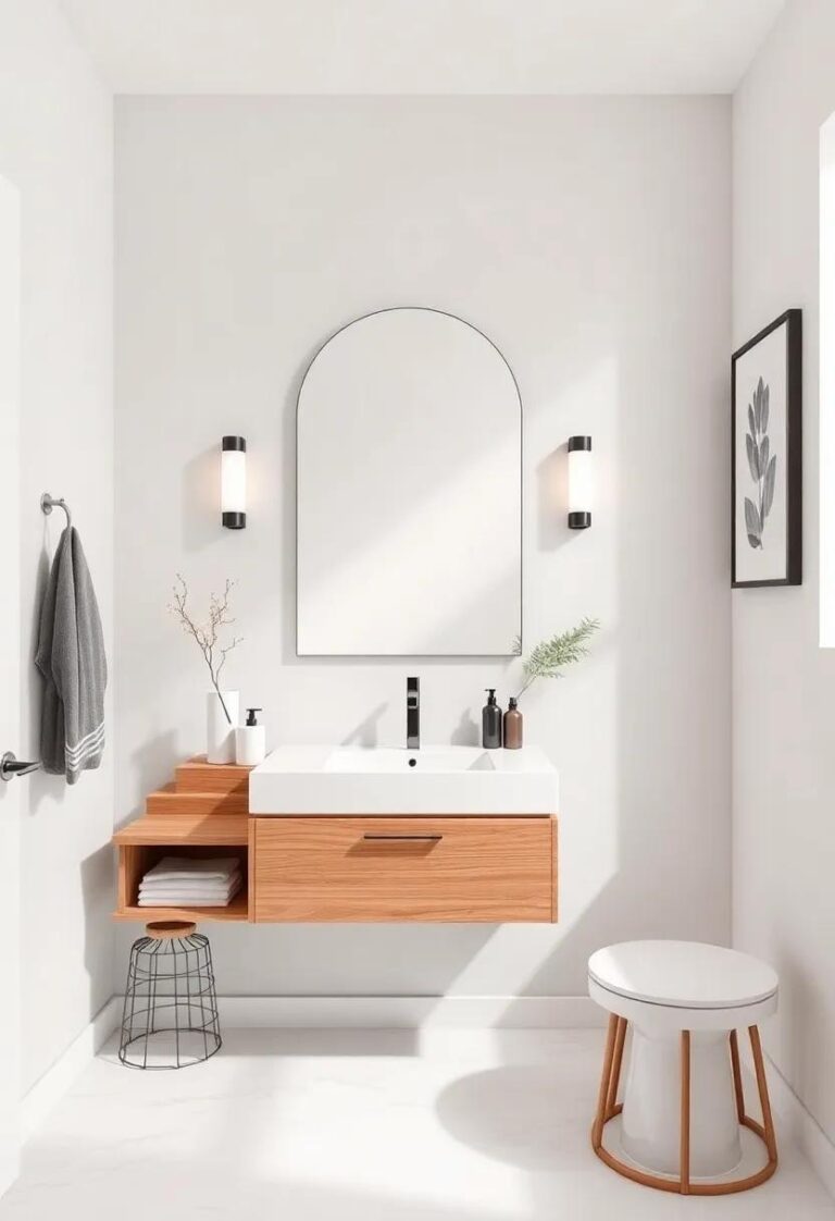 29 Stylish Powder Room Vanity Ideas for Elevating Small Space Design