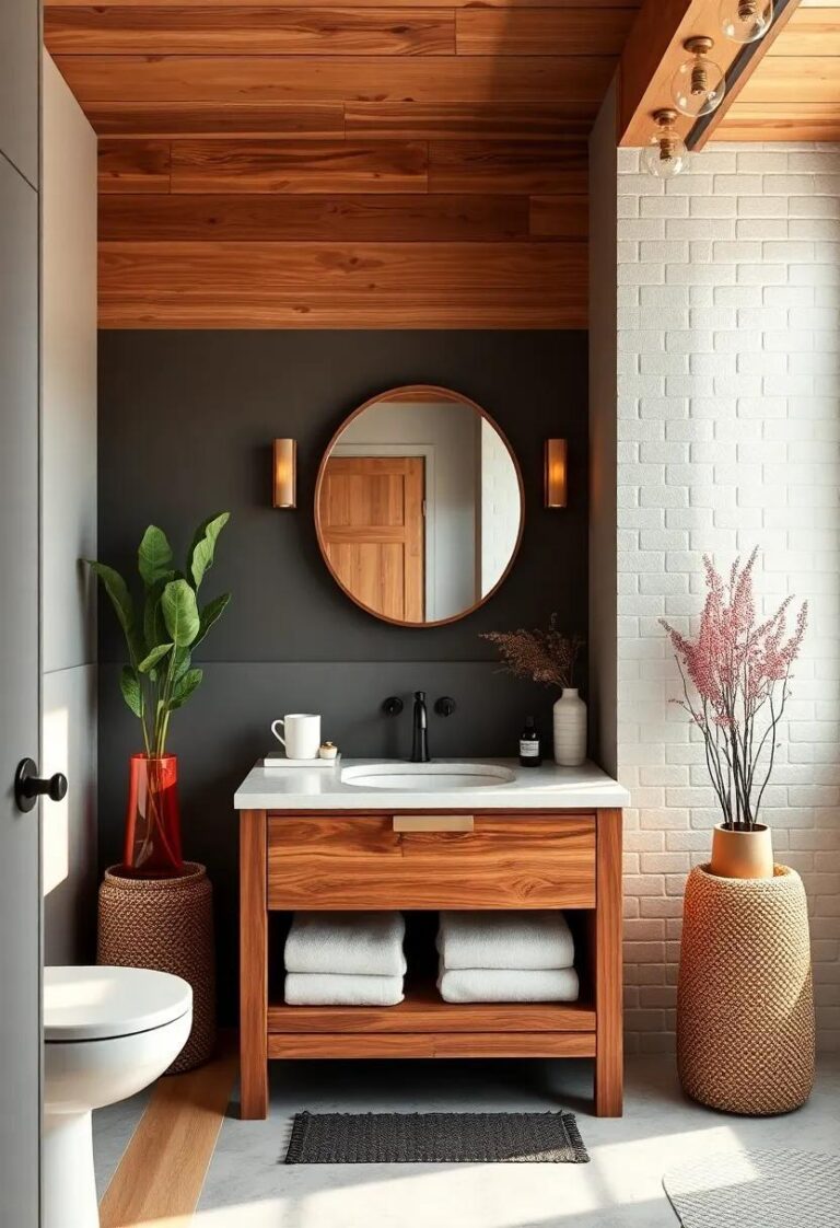 29 Rustic Farmhouse Bathroom Vanity Ideas for an Inspiring Home Makeover