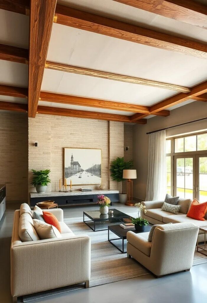 25 Stunning Rustic Wooden Beam Ideas to Elevate Your Ceiling Aesthetic