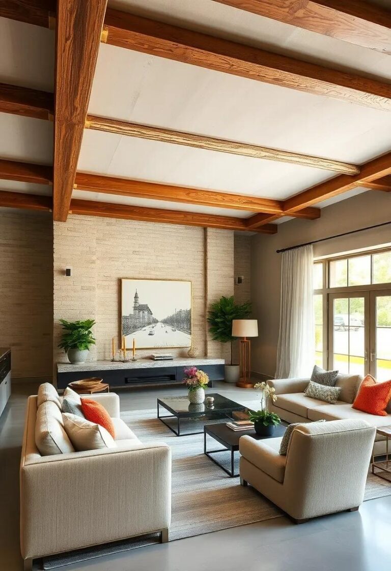 25 Stunning Rustic Wooden Beam Ideas to Elevate Your Ceiling Aesthetic